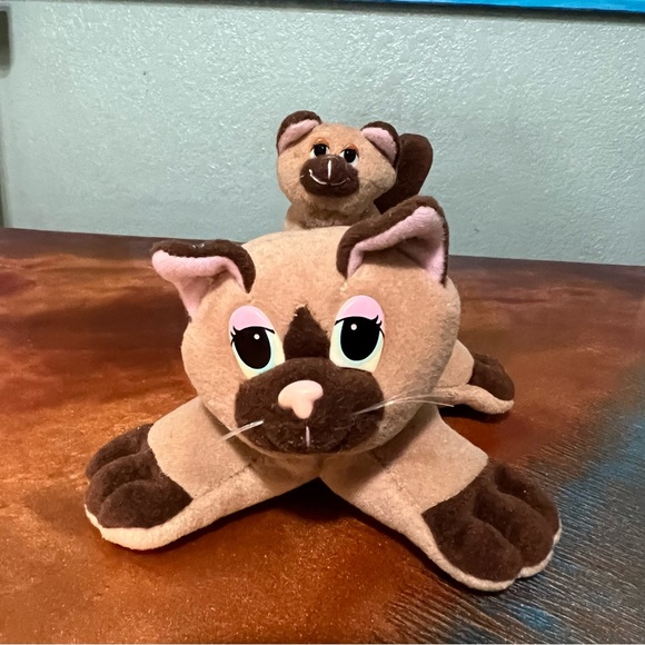 Tonka | Toys | Vintage 9s Pound Purries Mom Cat And Kitten Plush Set ...